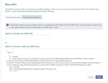 Authenticate an OAuth API key