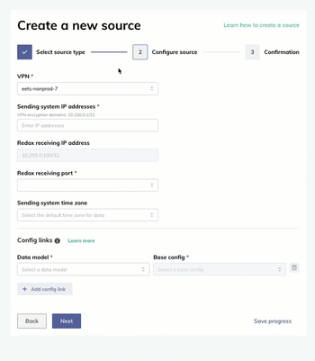 Set up sources