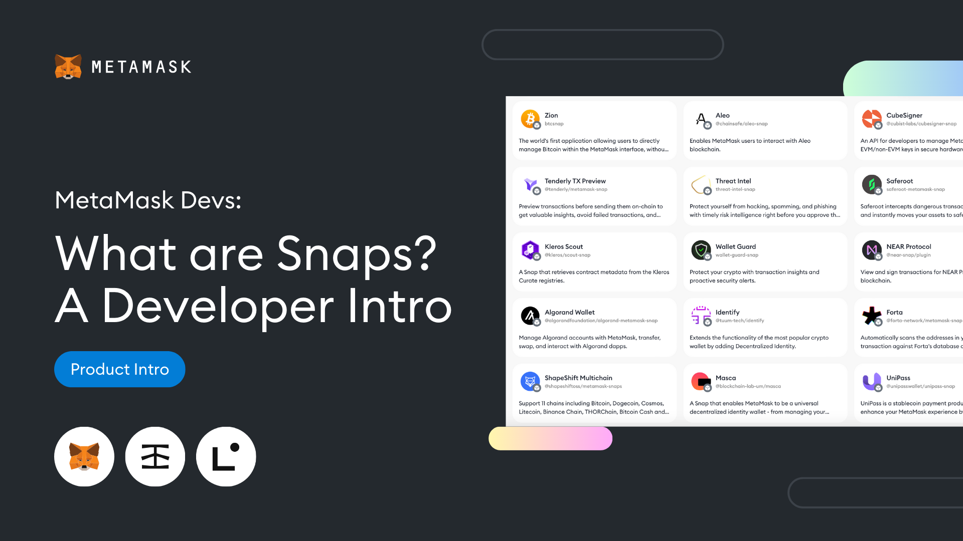 What are MetaMask Snaps? A Developer Intro What are MetaMask Snaps? A Developer Intro