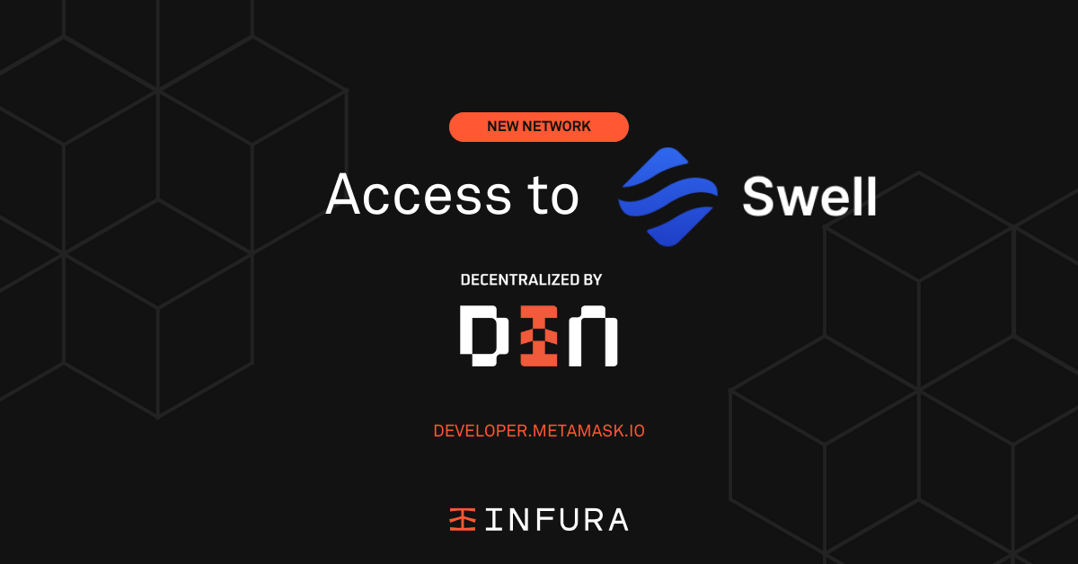 Swellchain: Accessible on Infura, Decentralized by DIN