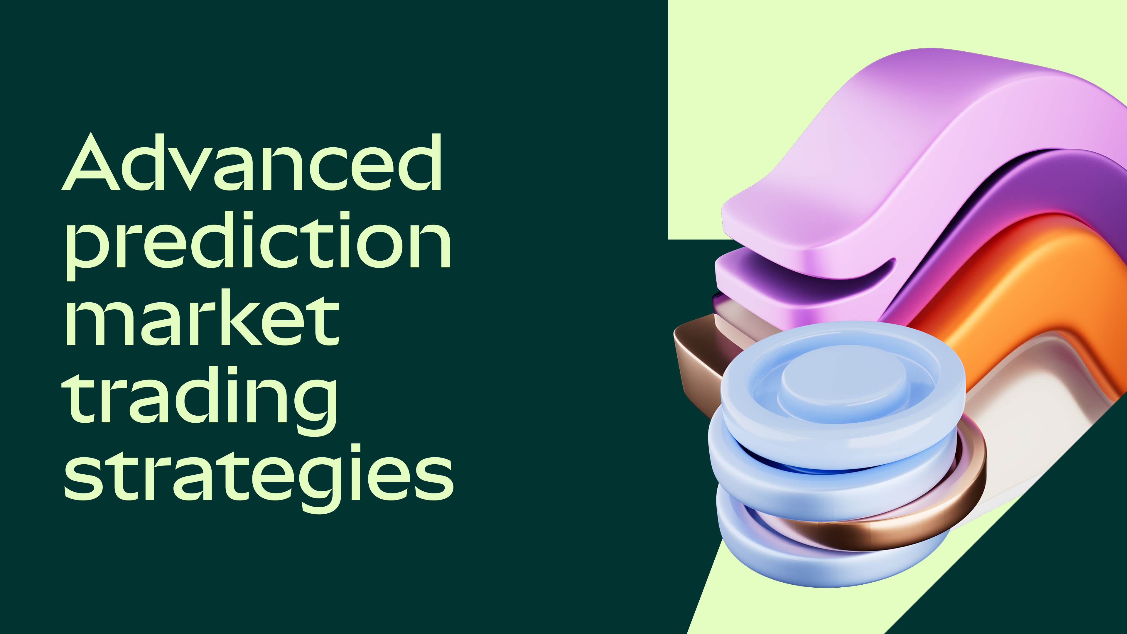 Advanced prediction market trading strategies