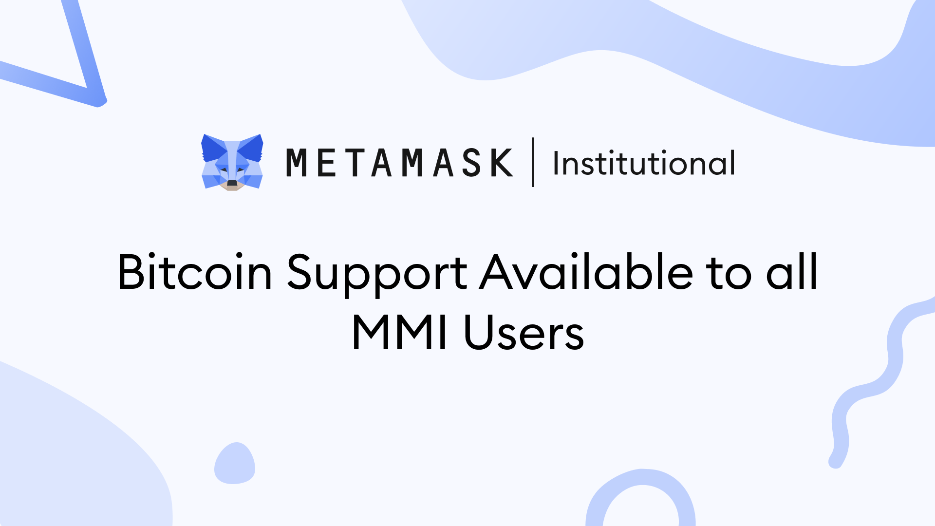 Bitcoin Support Available to all MMI Users