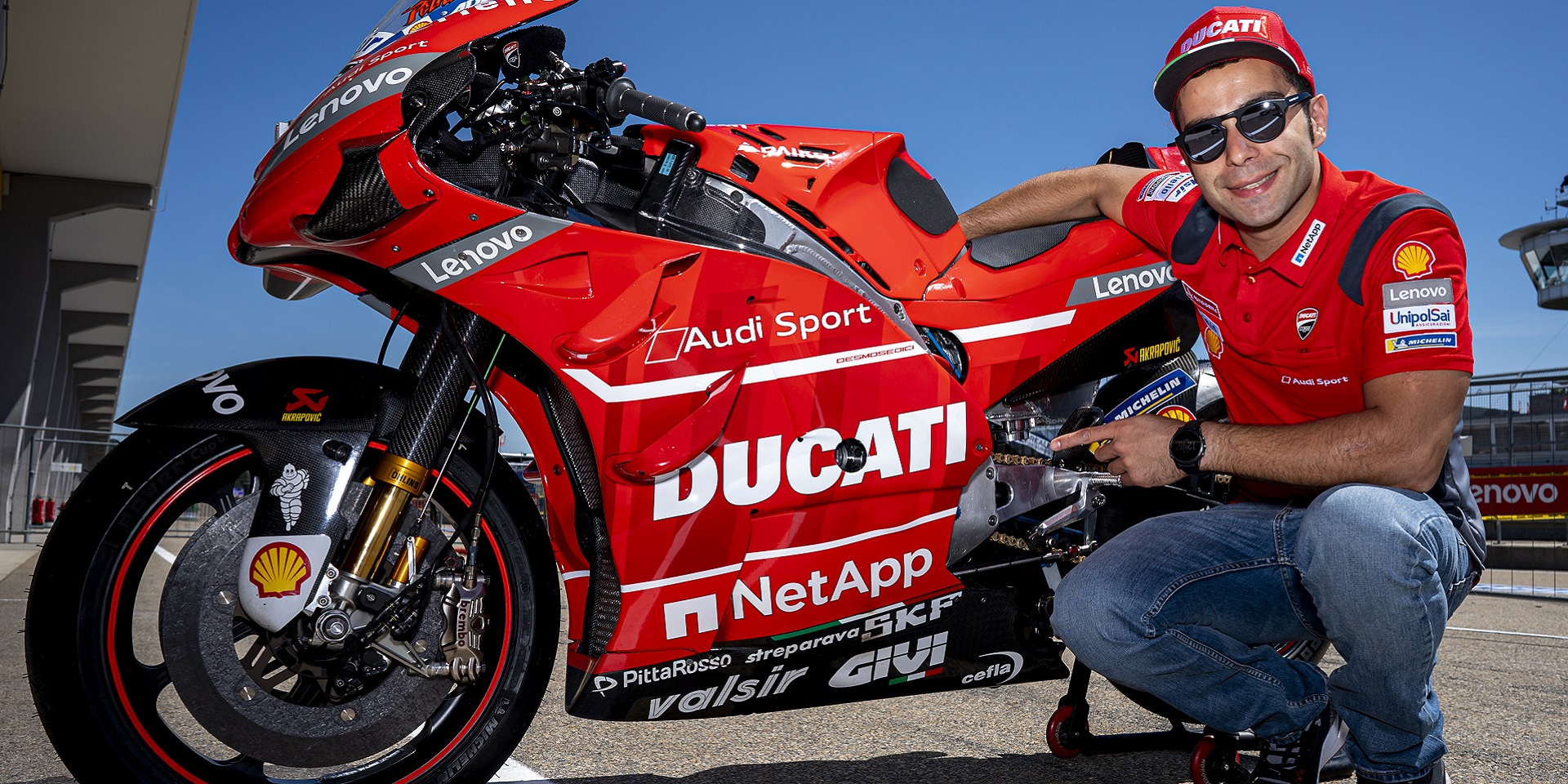 The Ducati Team and Danilo Petrucci together on track also in 2020