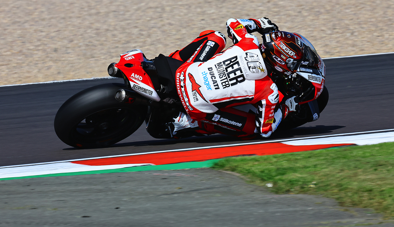 Double Donington podium for BeerMonster Ducati