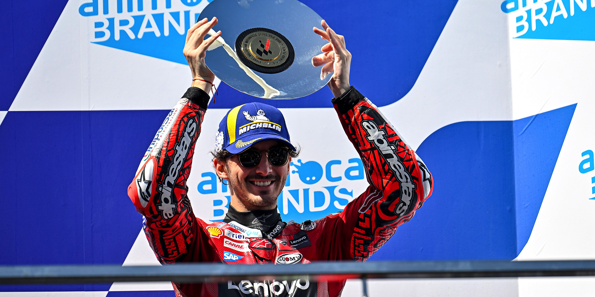 Pecco Bagnaia leads the MotoGP Championship standings as he finishes ...