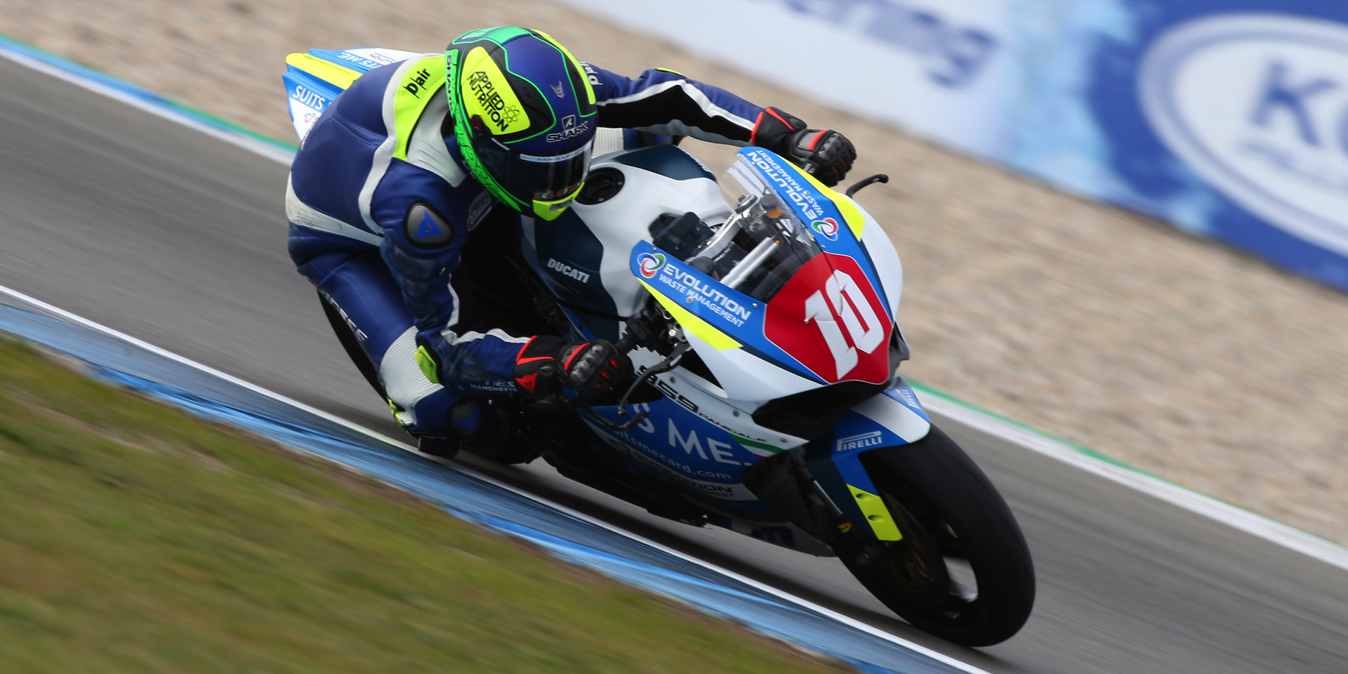 Sean Neary and Luke Jones share the spoils at the Cathedral of Speed