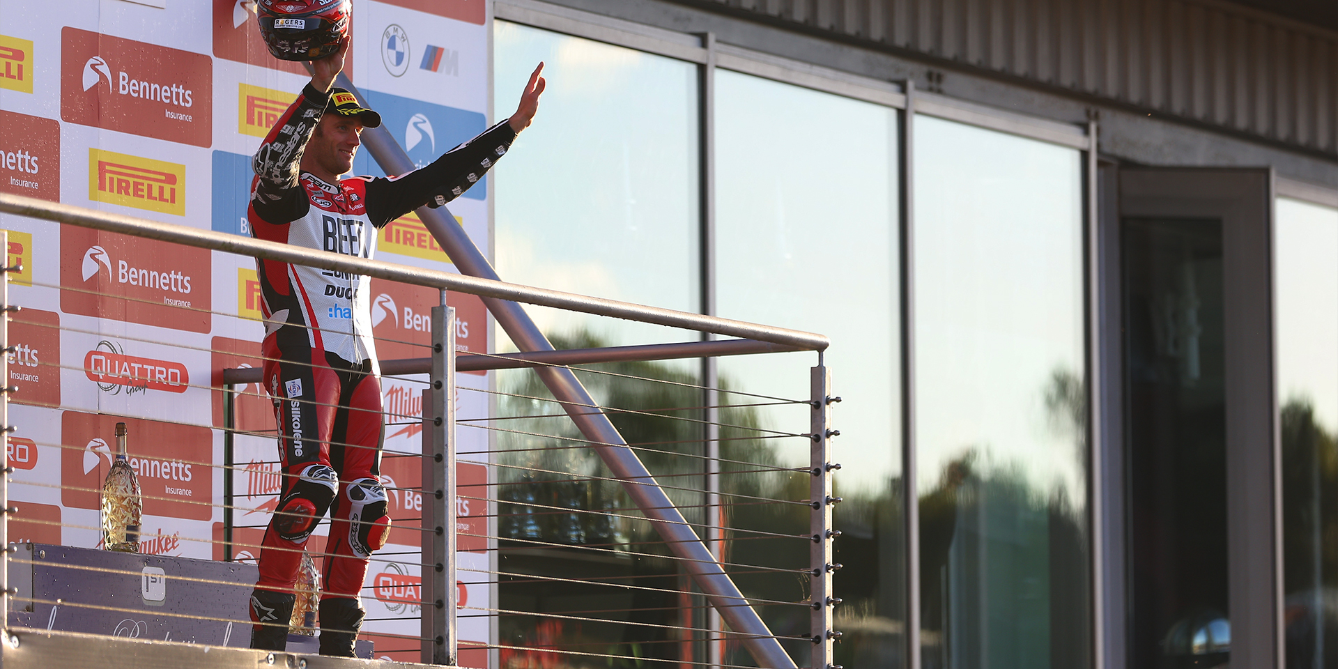 BeerMonster Ducati maintain title bid after opening race at Brands