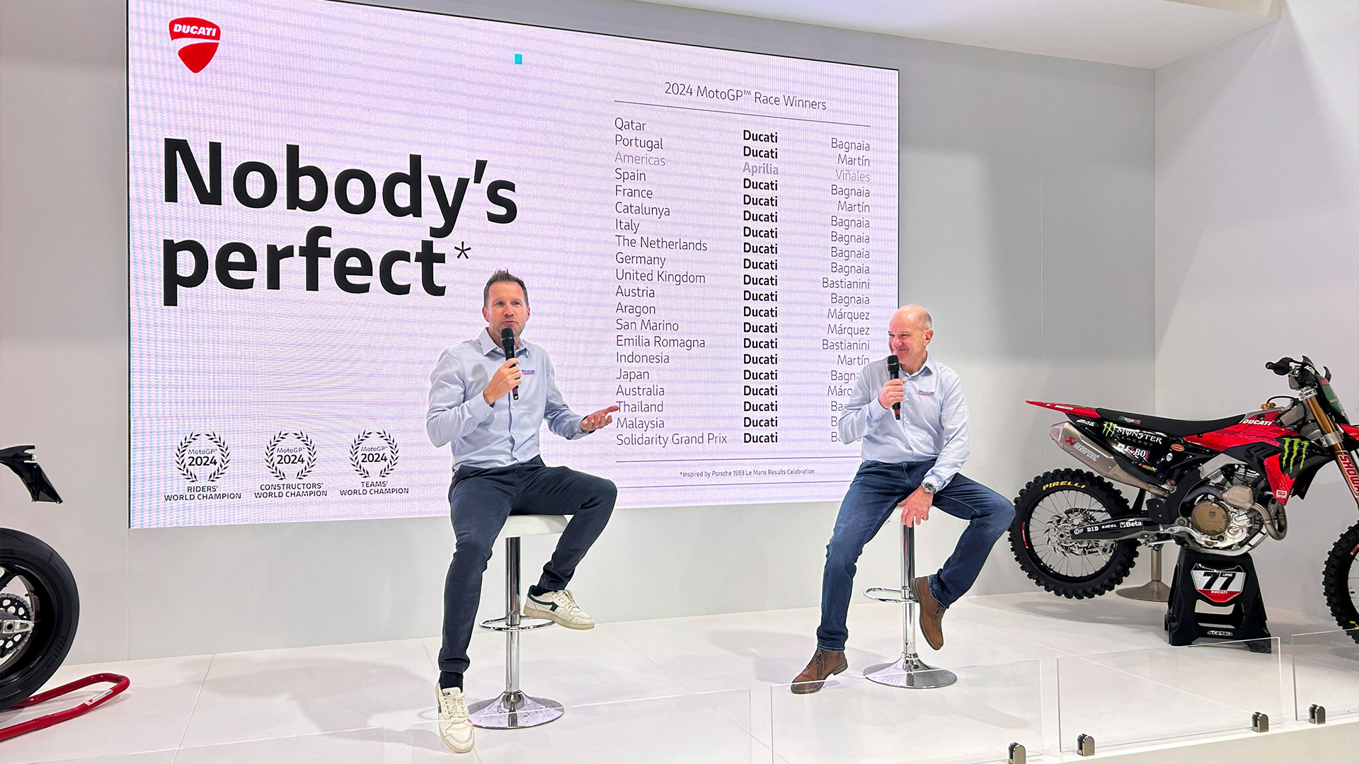 Ducati racing success celebrated at Motorcycle Live
