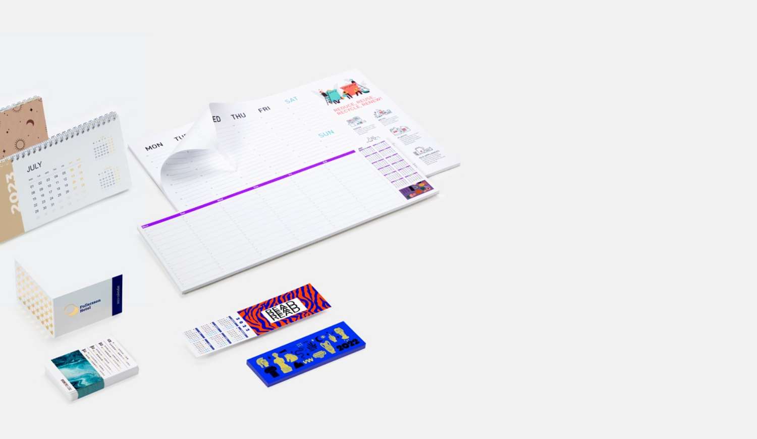 Personalised bookmark calendar 2023 | Pixartprinting