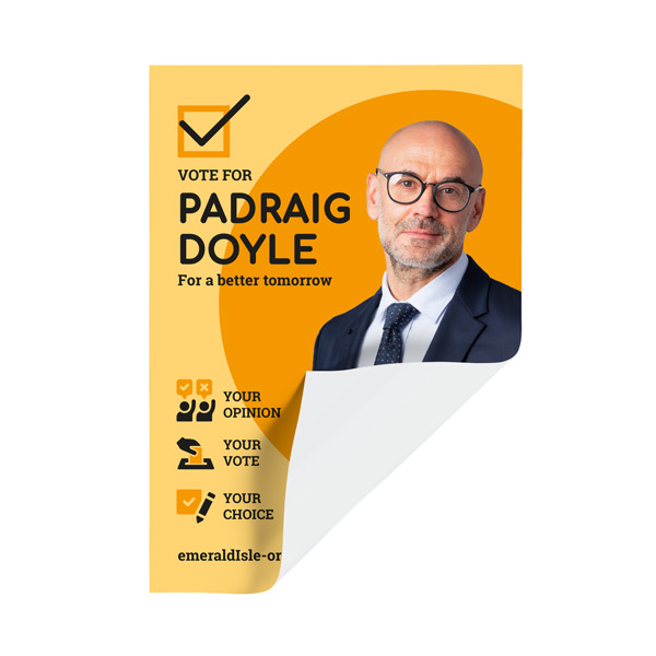 Carteles electorales │ Tarjetas de propaganda a medida
