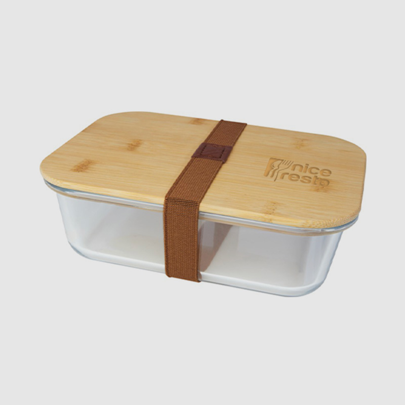 Roby lunch box with bamboo lid | Pixartprinting