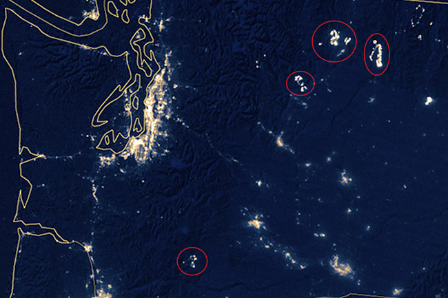 U S Wildfires Glow Is Bright Enough To Be Seen From Space Discover