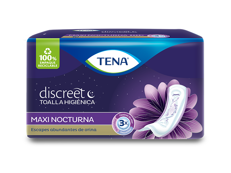 Toalla higiénica TENA Discreet Maxi Nocturna