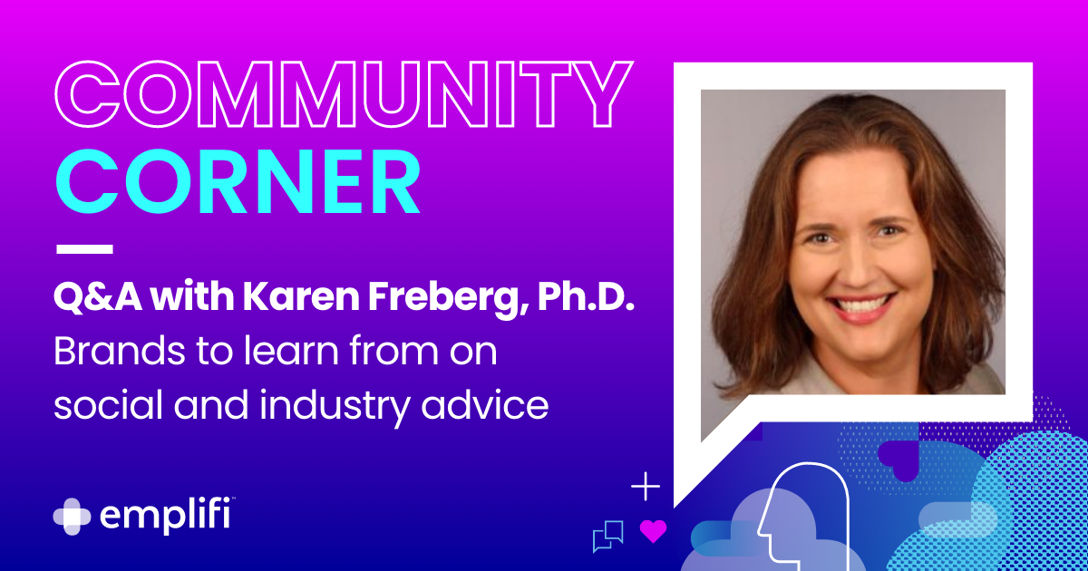 Community Corner: Q&A with Karen Freberg, Ph.D. | Emplifi