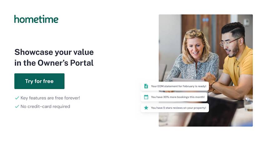 Owner Portal | Top Guest Experiences | Hometime Platform