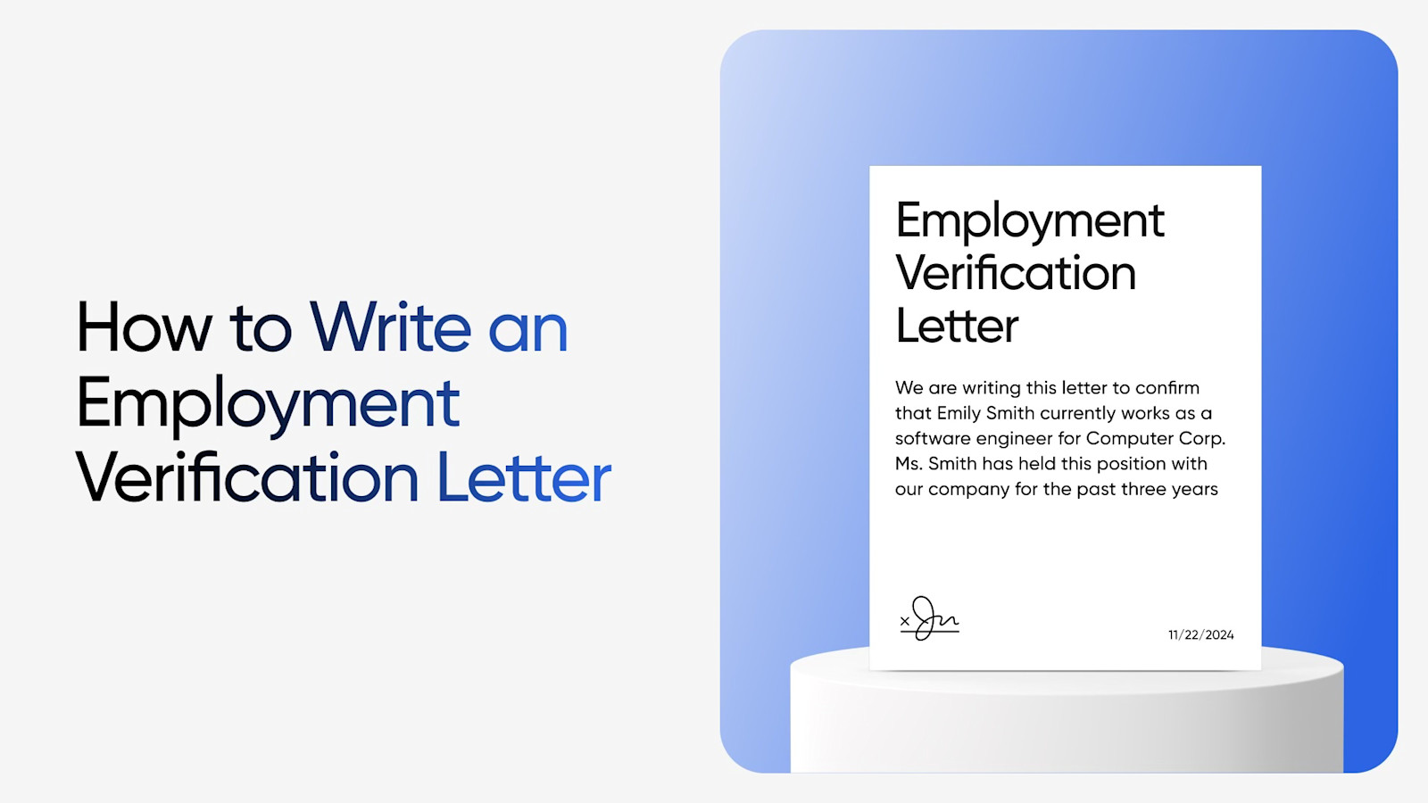 Employment Verification Letter Guide | Truv