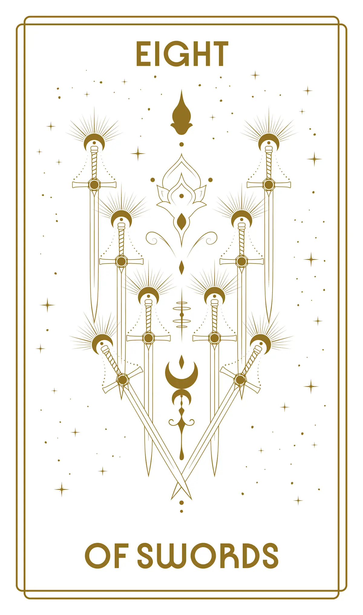 Eight of Swords Tarot Card Meaning and Keywords