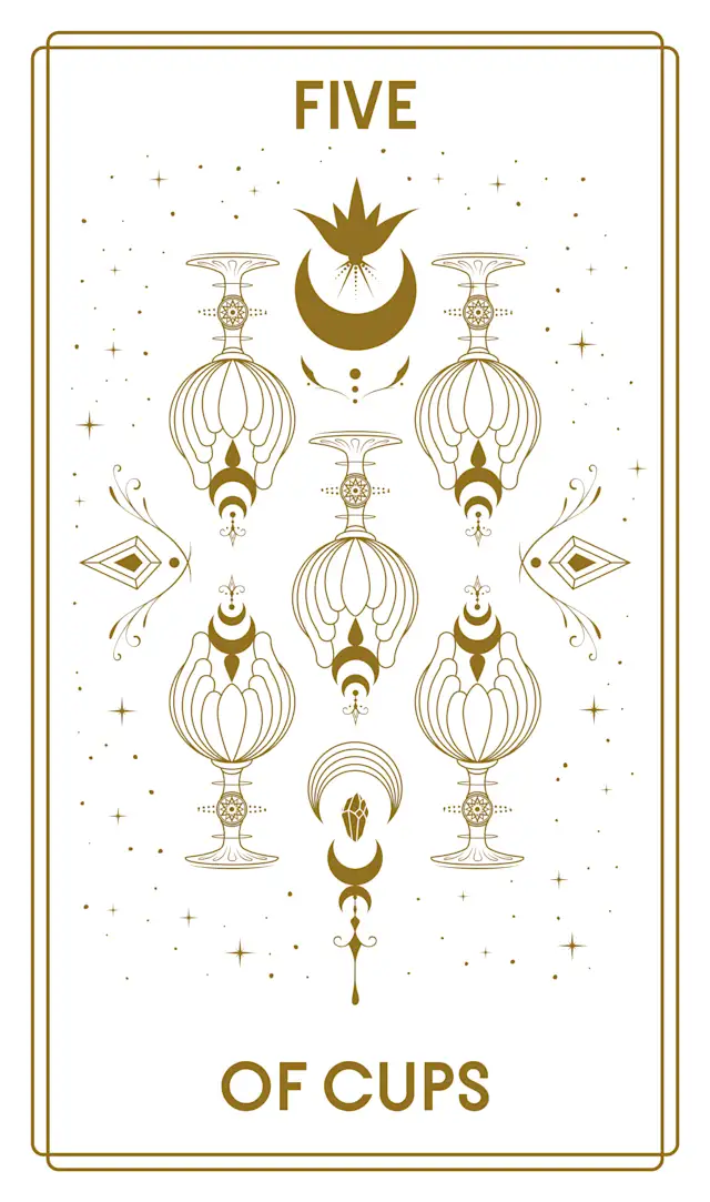 Five of Cups Tarot Card Meaning and Keywords