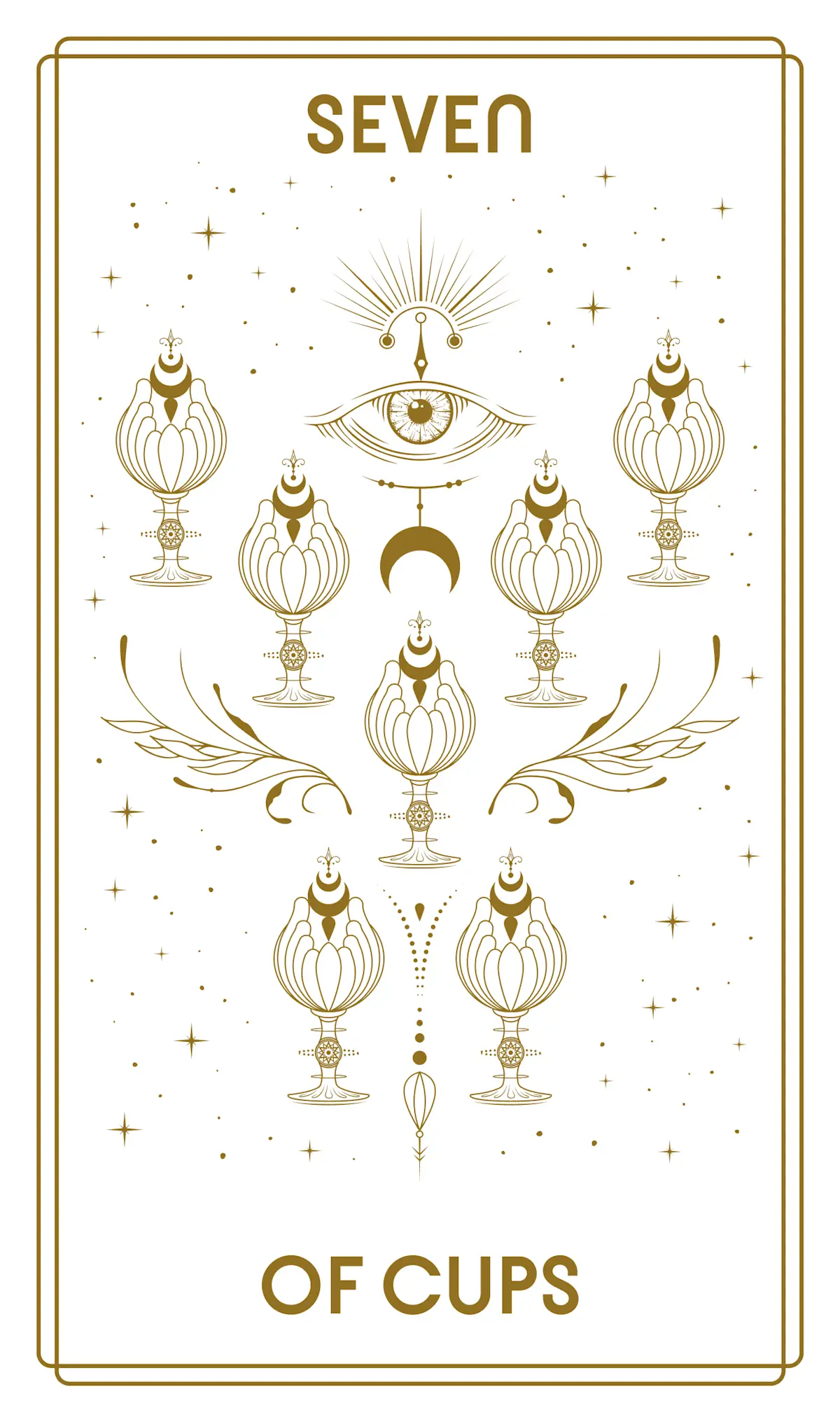 Seven of Cups Tarot Card Meaning and Keywords