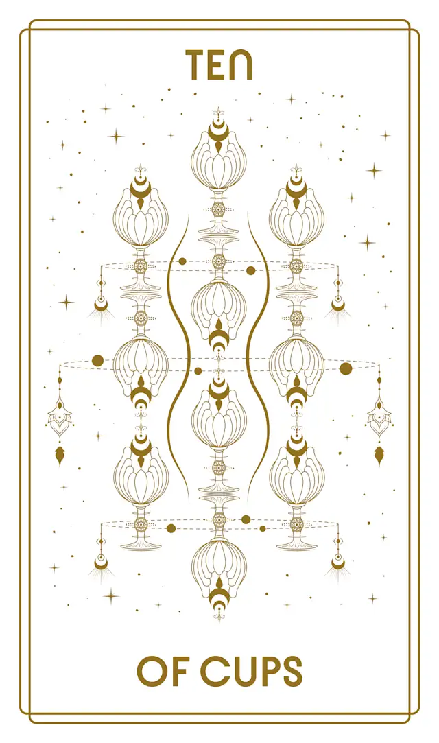 Ten of Cups Tarot Card Meaning and Keywords