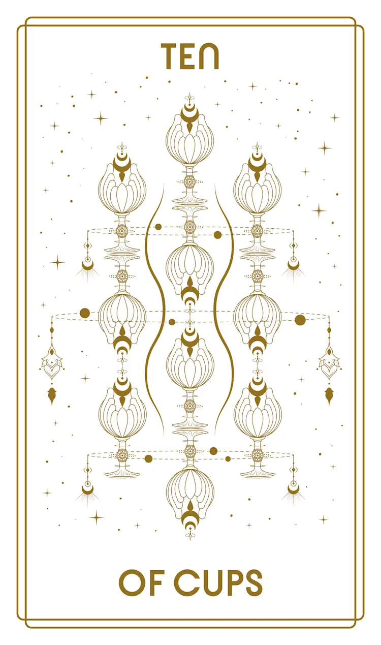 Ten of Cups Tarot Card Meaning and Keywords