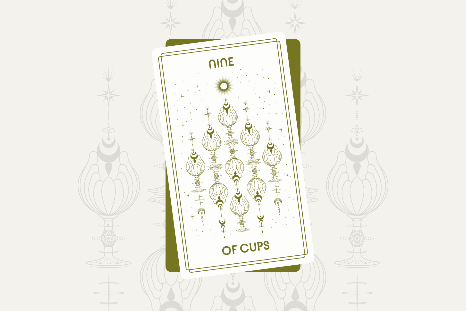 Nine of Cups Tarot Card Meaning and Keywords