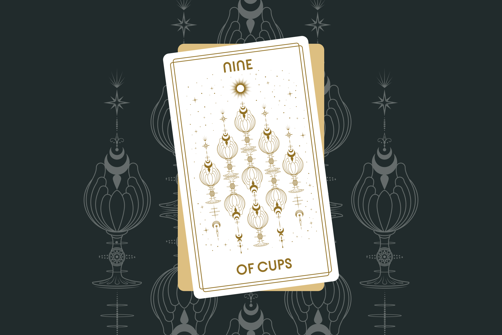 Nine of Cups Tarot Card Meaning and Keywords