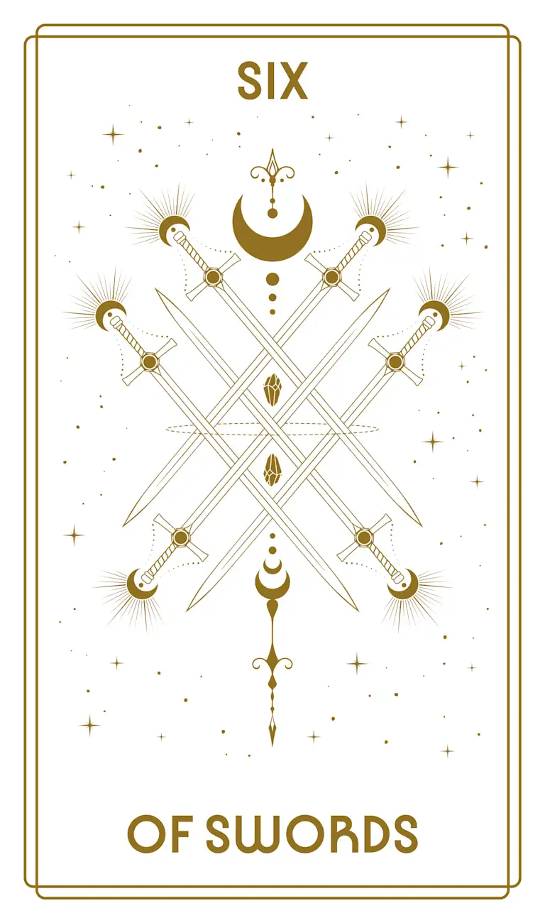 Six of Swords Tarot Card Meaning and Keywords