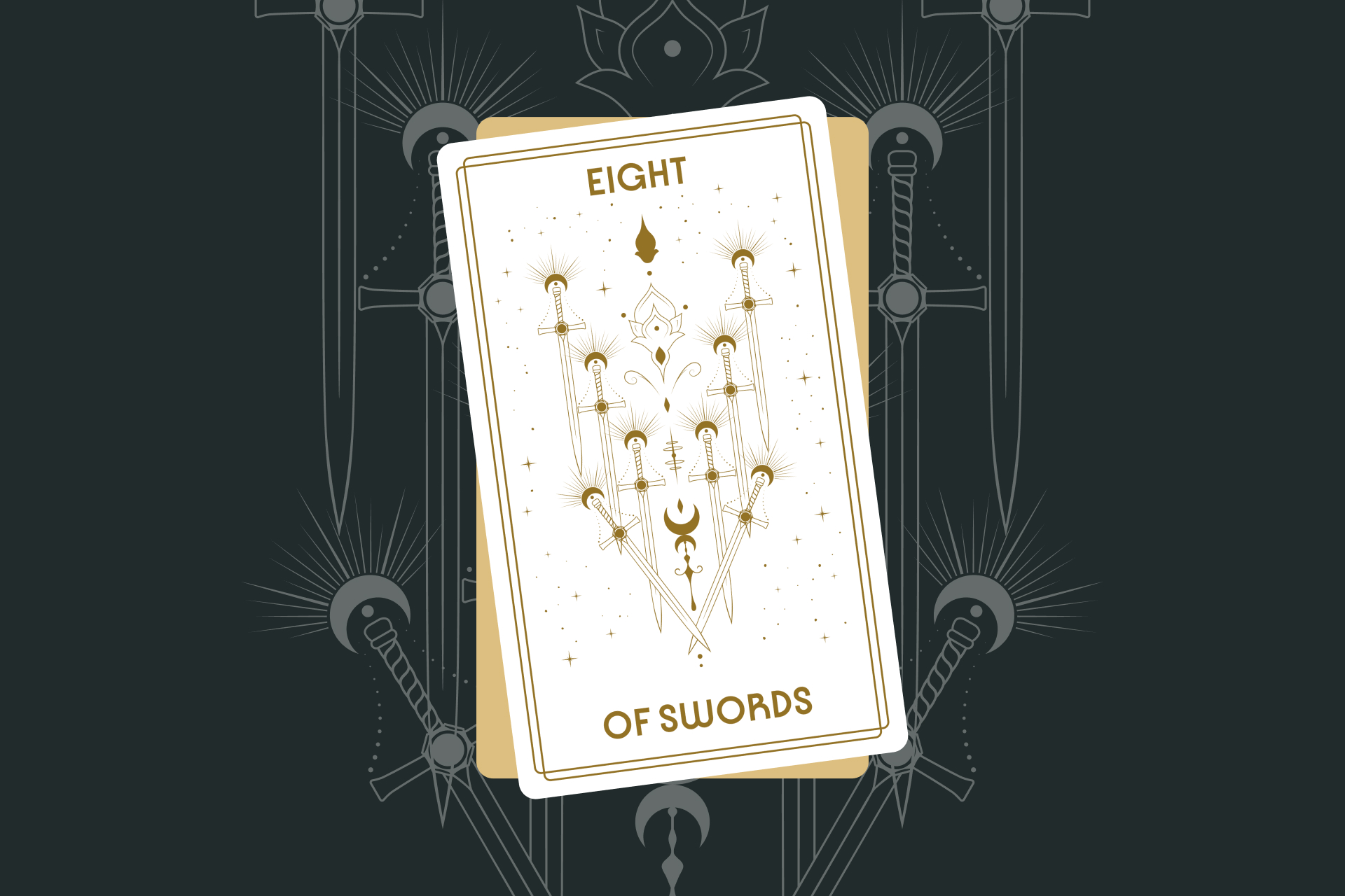 Eight of Swords Tarot Card Meaning and Keywords
