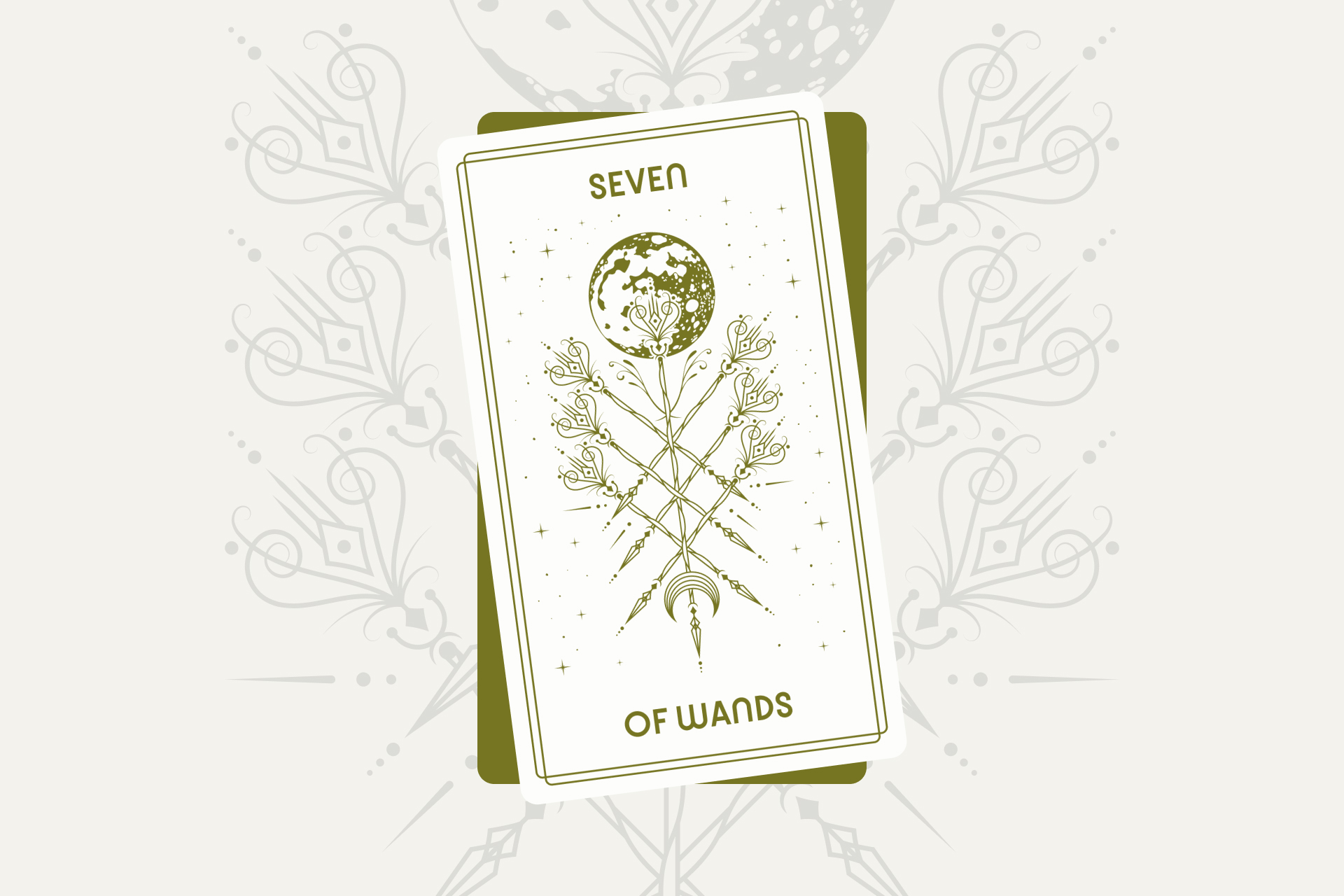 Seven of Wands Tarot Card Meaning and Keywords