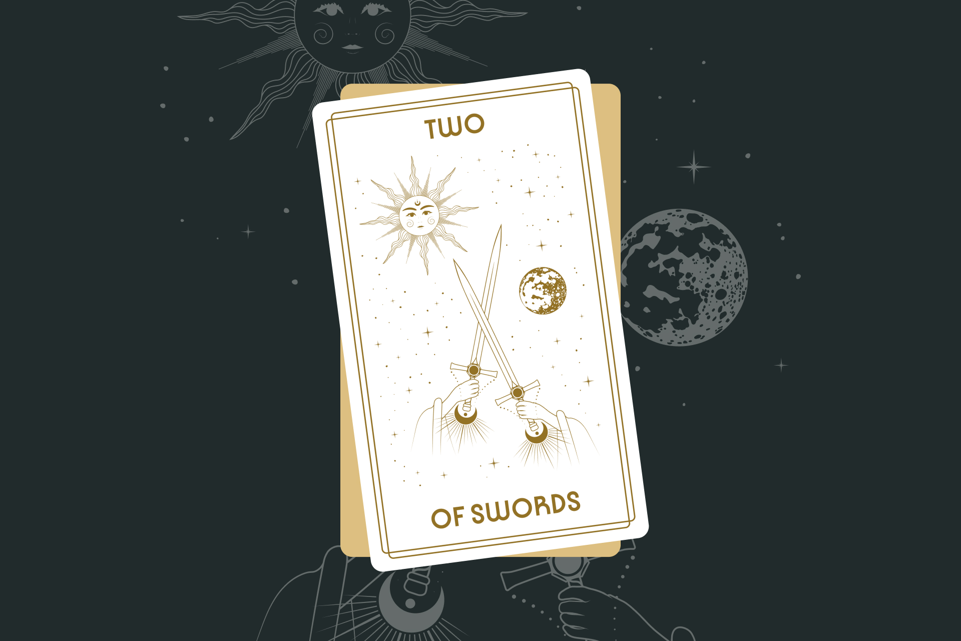 Two of Swords Tarot Card Meaning and Keywords