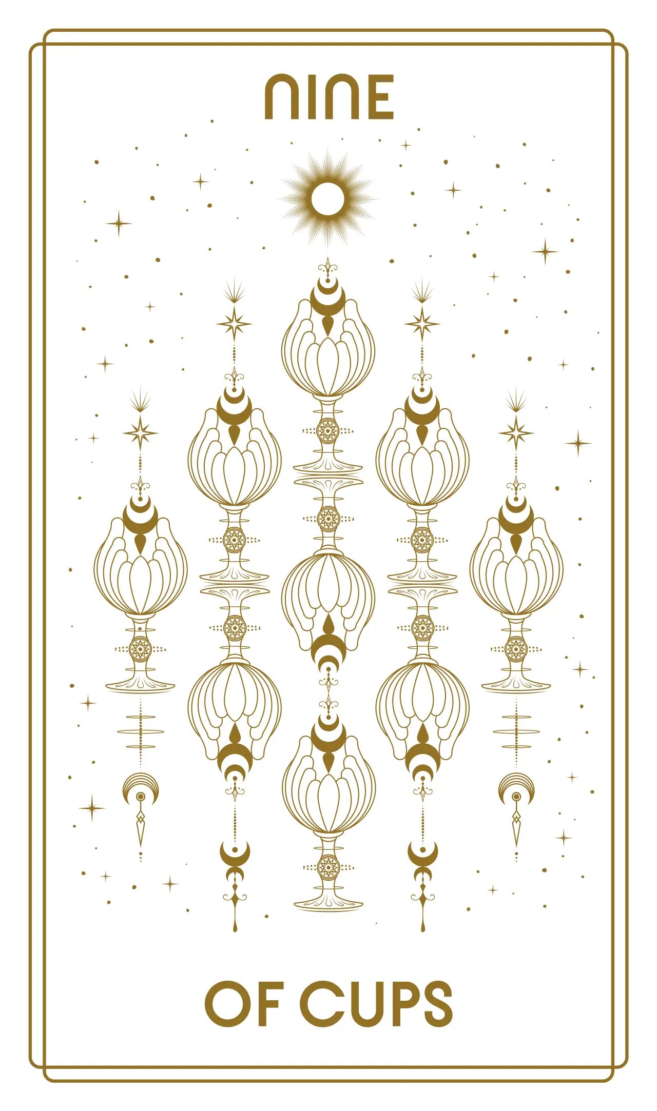 Nine of Cups Tarot Card Meaning and Keywords