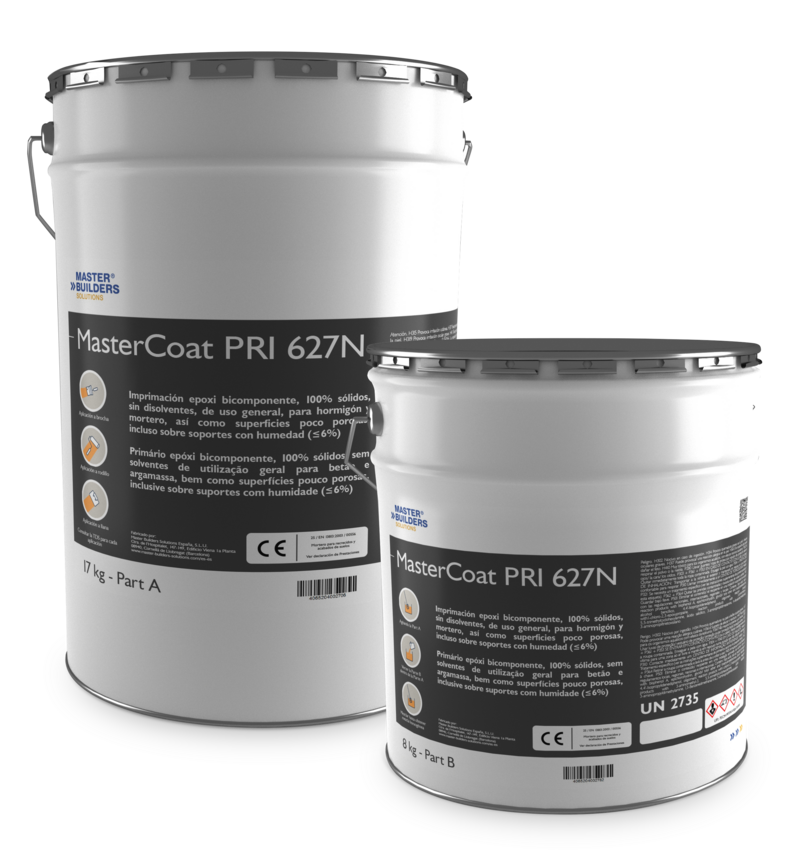 MasterCoat PRI 627N: Imprimación epoxi bicomponente, 100% sólidos, sin ...