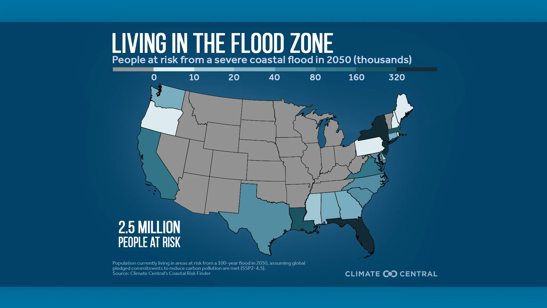 New U.S. Coastal Risk Map and Analysis | Climate Central