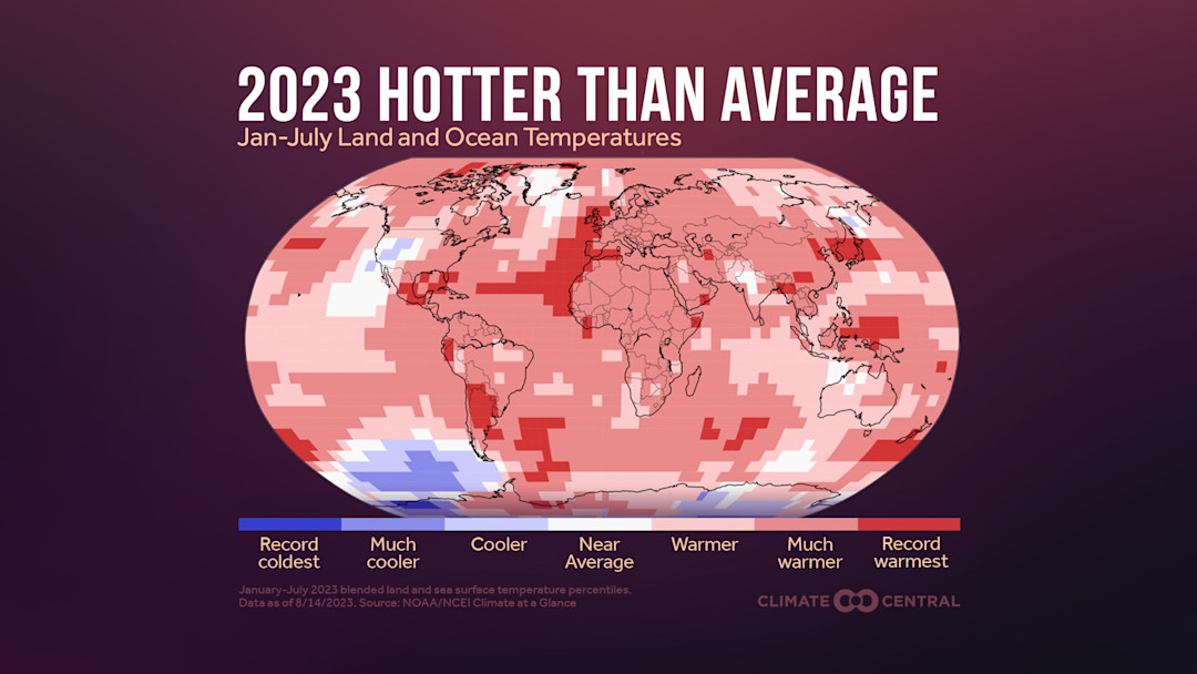 Summer Heat Pushes 2023 Temperatures Near Record | Climate Central