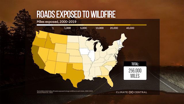Wildfire Risk to Homes, Roads, and Power Lines | Climate Central