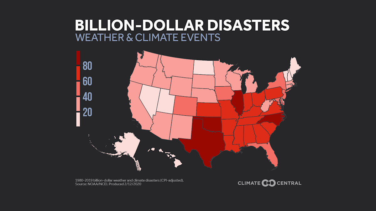 Decades of Disaster Data: Local and National | Climate Central