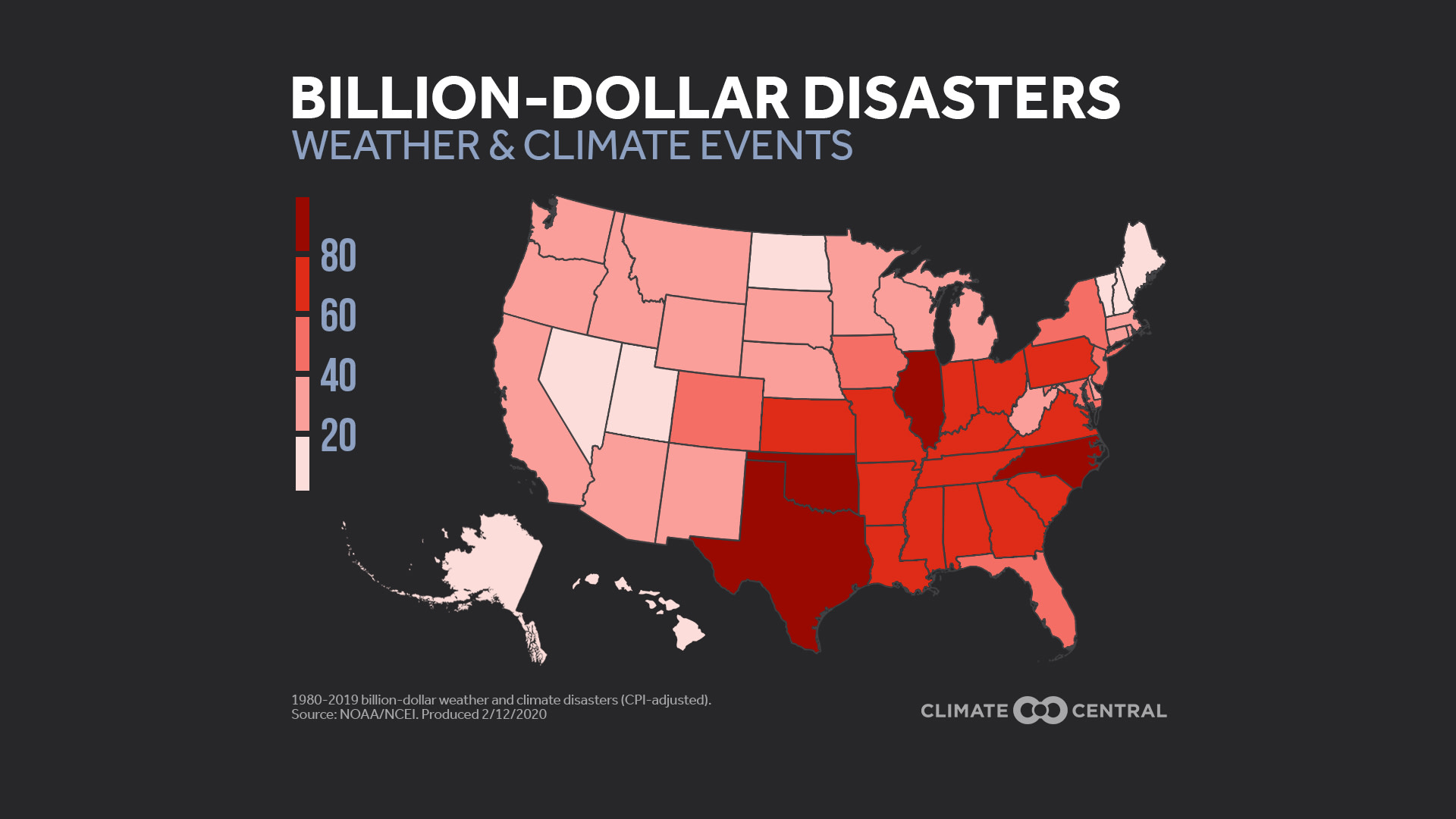 Decades of Disaster Data: Local and National | Climate Central