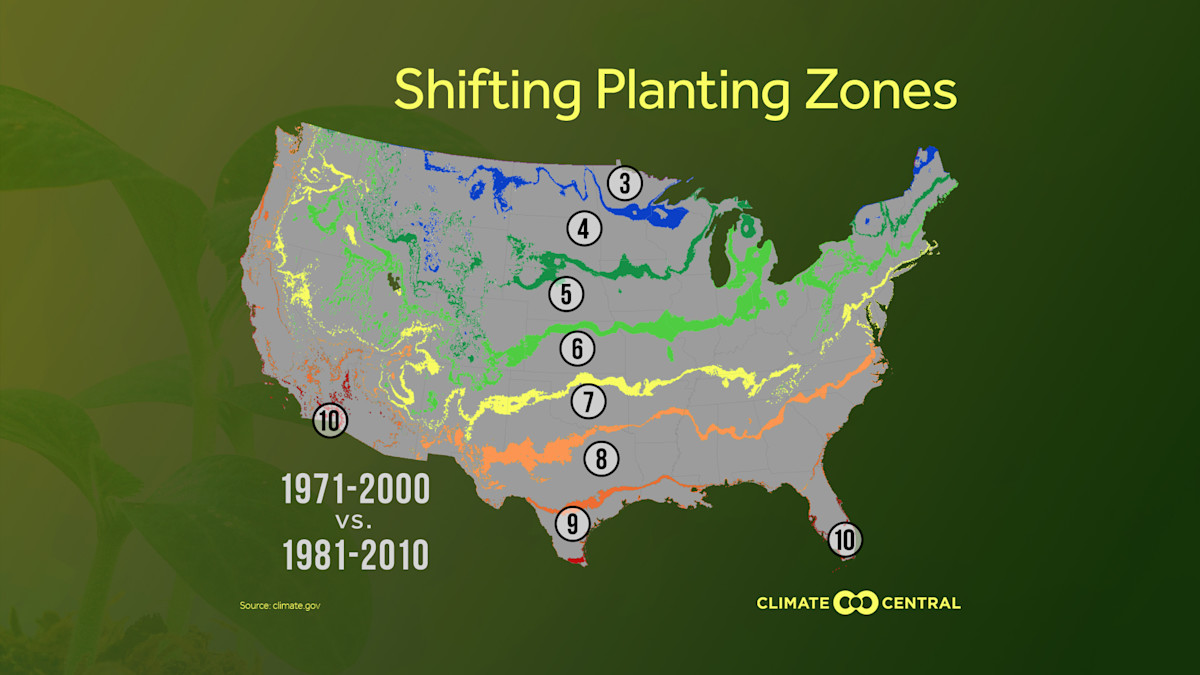 Planting Zones Moving North | Climate Central