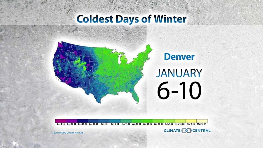 Find Out When the Coldest Day Usually Hits Your Town | Climate Central