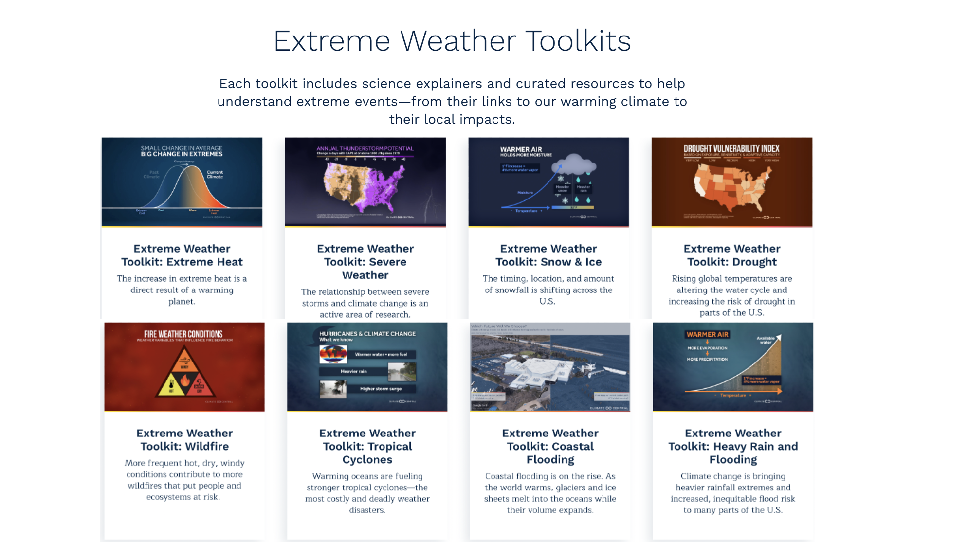 New website. More resources. Updated toolkits. | Climate Central
