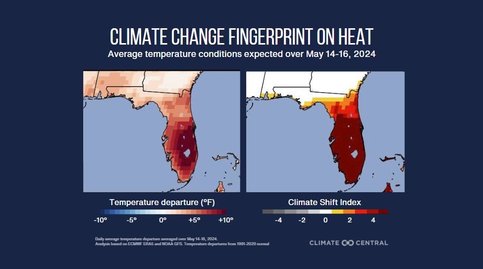 Dangerous, early-season heat in Florida made five times more likely by ...