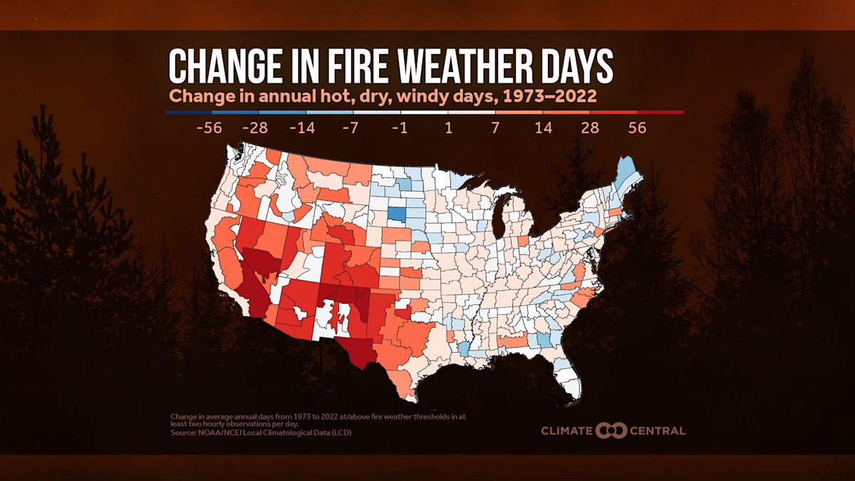 Burning Hot: 50 Years of Fire Weather Across the United States ...