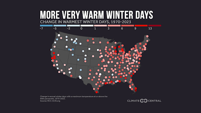Warmest Winter Days | Climate Central
