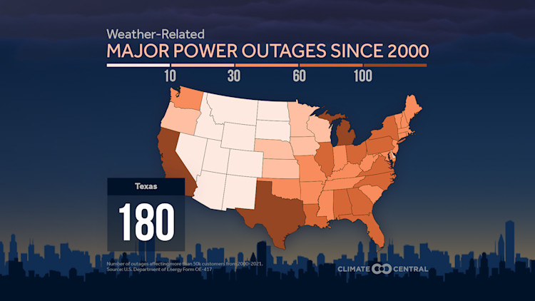 Surging Weather-related Power Outages | Climate Central