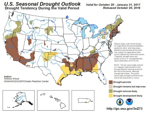 Winter Drought Forecast for Much of U.S. | Climate Central