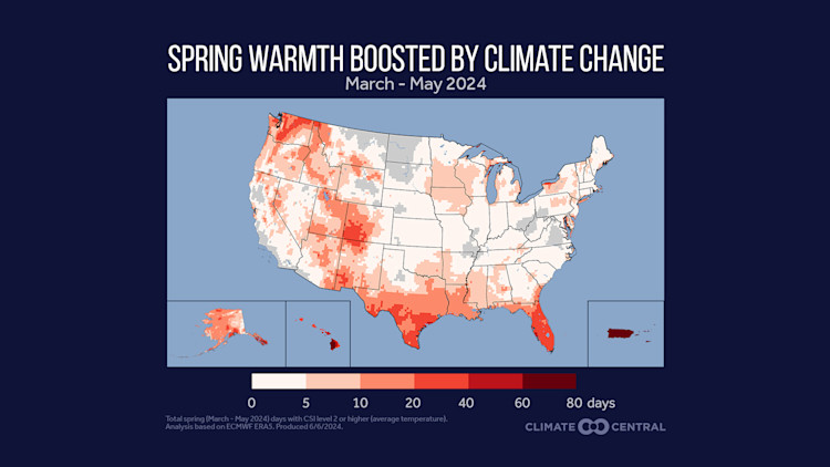 Warm Spring Days Boosted by Climate Change in U.S. Cities | Climate Central
