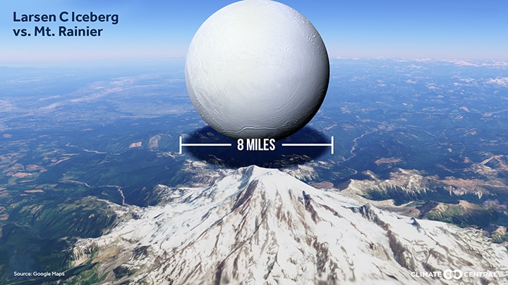 These Images Show Just How Big the Larsen C Iceberg Is | Climate Central