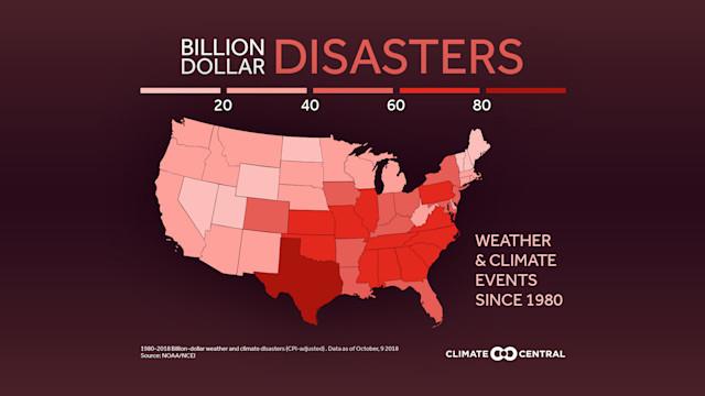 Billion-Dollar Disasters of 2018 | Climate Central