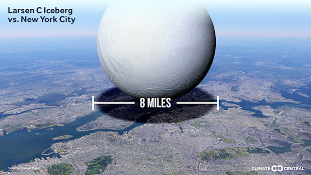 These Images Show Just How Big the Larsen C Iceberg Is | Climate Central